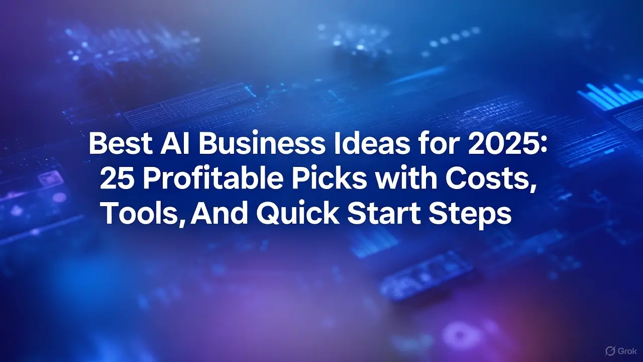 Best AI Business Ideas 2025: 25 Profitable Picks + How to Start